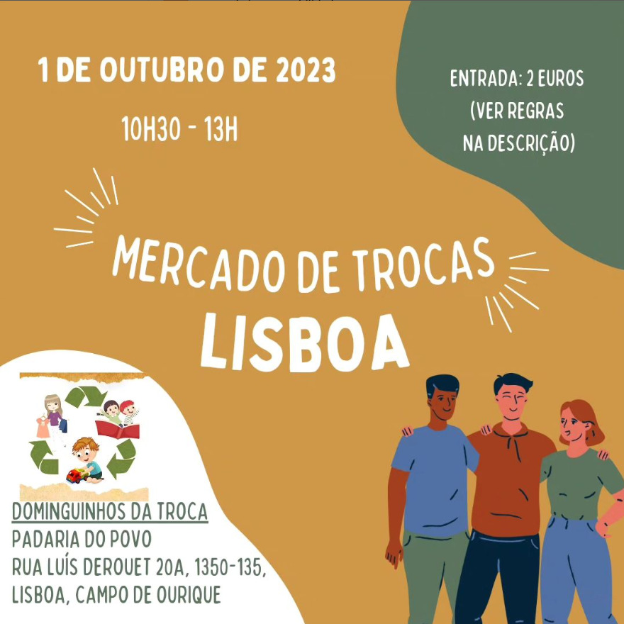 Mercado de Trocas - Lisboa - Let's Swap/Dominguinhos da Troca - Peggada